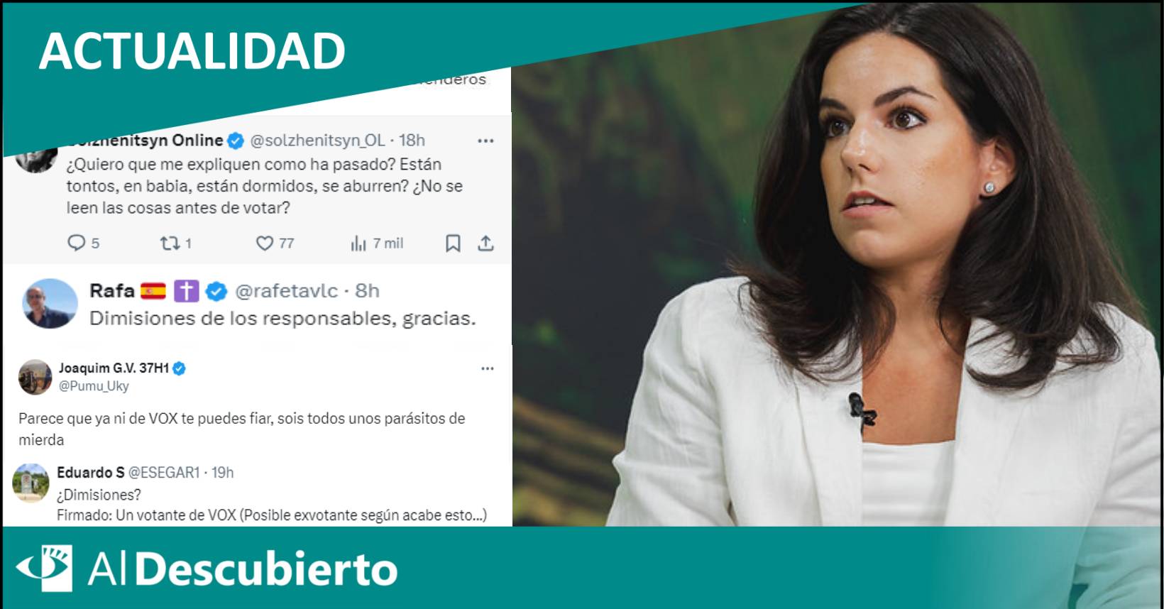 "No leéis lo que votáis”: Vox asume su error en la votación que conmuta ...